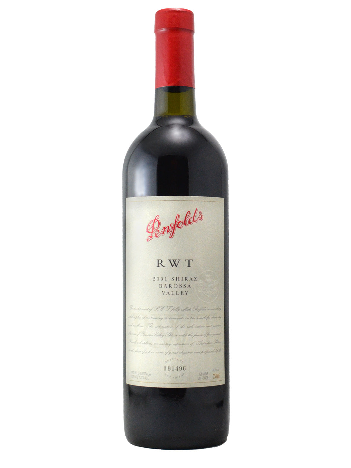 Penfolds 'RWT' Barossa Valley Shiraz 2001 – Kenaston Wine Market